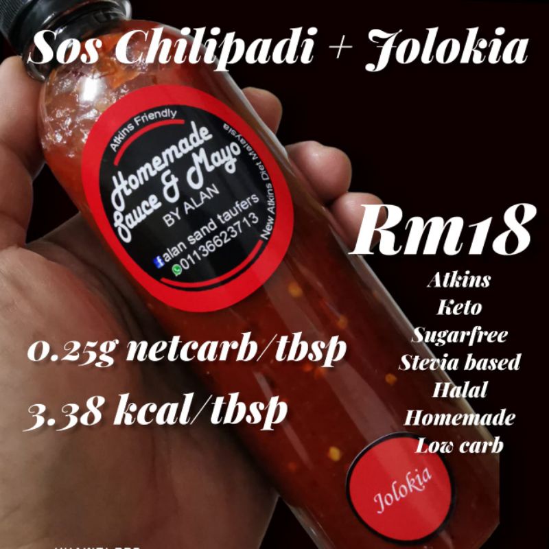 Sos diet Jolokia + Cilipadi homemade sugarfree by alan (lulus fasa 1 ...