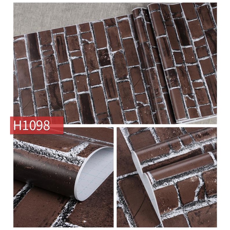 Corak Kayu Bamboo Buluh 2D PVC Wallpaper Sticker Self Adhesive Water ...