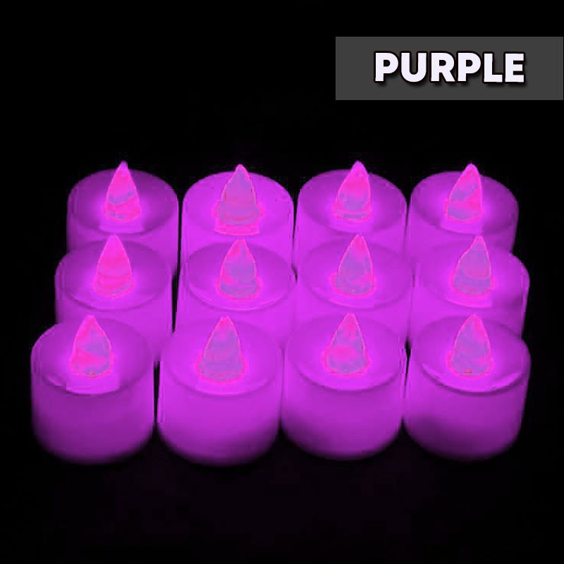 𝗙𝗥𝗘𝗘 𝗕𝗔𝗧𝗧𝗘𝗥𝗬 𝗫𝟮 》 Flicker Flameless Smokeless Romantic Mini LED Candle ...