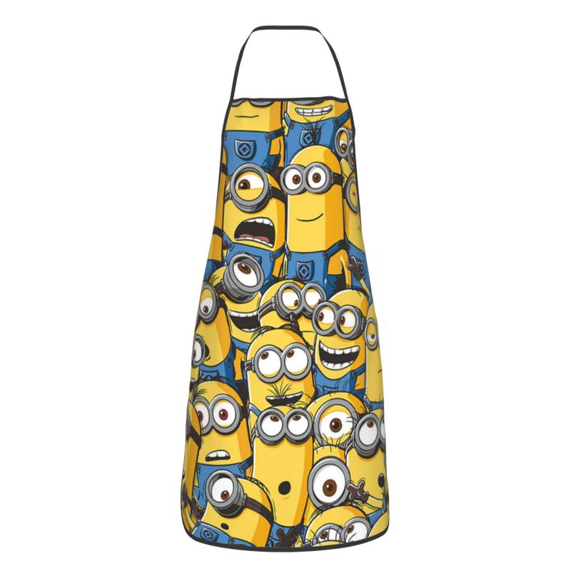 Minions Despicable Me Customized Waterproof Apron Fashion Kitchen Chef ...