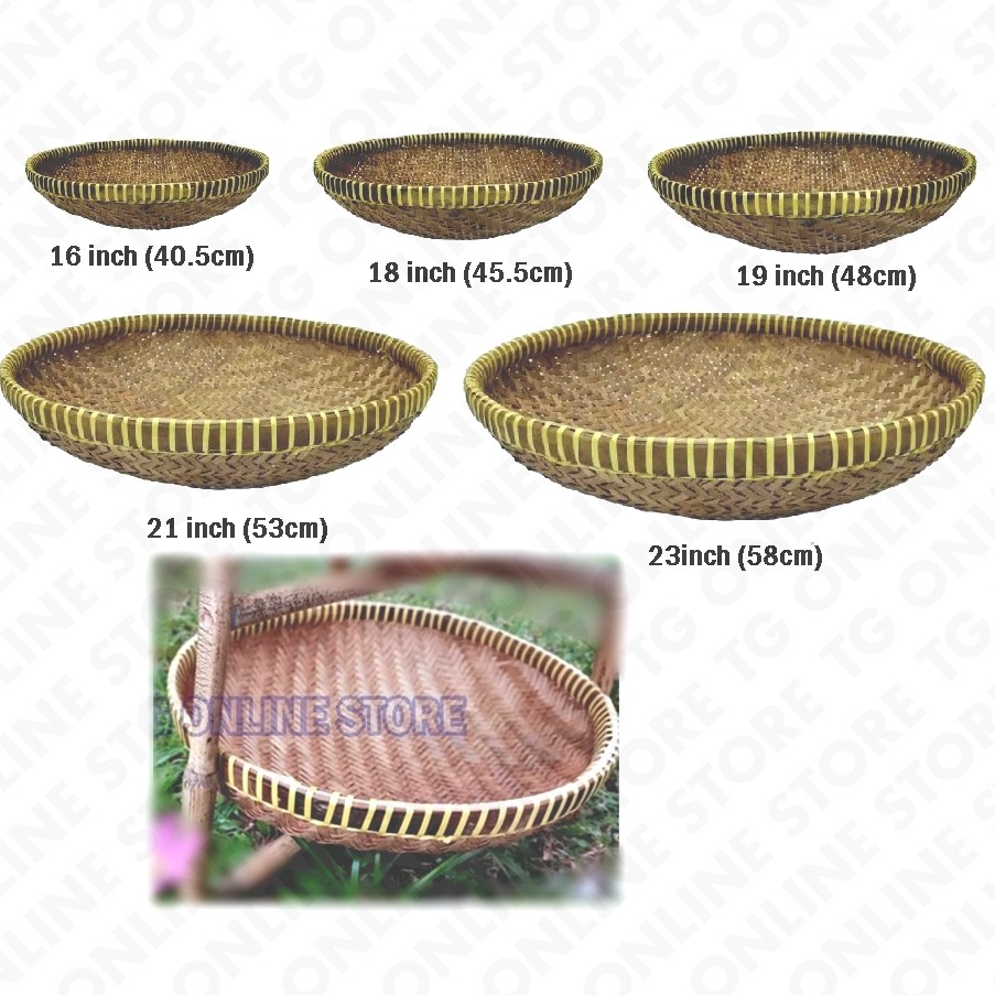 Bamboo Basket /Basket Bamboo / Egg Basket Bamboo / Bakul Buluh / Badang ...