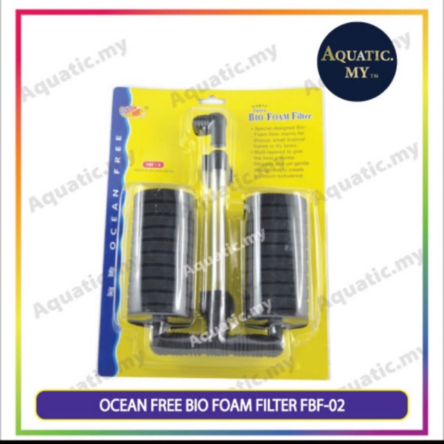 Ocean Free FBF-02 Bio Foam Filter (L:16.5cm *H:24cm *W:6cm) | Shopee ...
