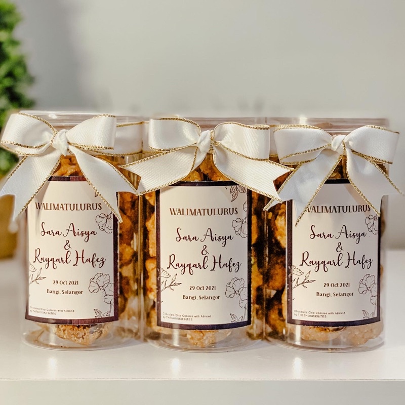 Doorgift Cookies Biskut Raya Chocolate Chip Cookies Muslim Homemade ...