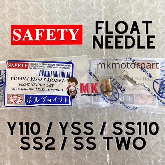 ( SAFETY ) FLOAT NEEDLE Yamaha Y110 / SS2 Jarum Pelampung Carburetor YSS 3YR / SS Two 4VH 5KT ...
