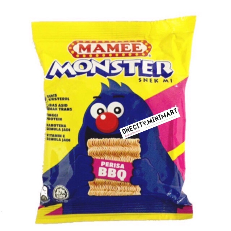Mamee Monster Noodle Snack BBQ Flavour (25G x 6pkt) | Shopee Malaysia