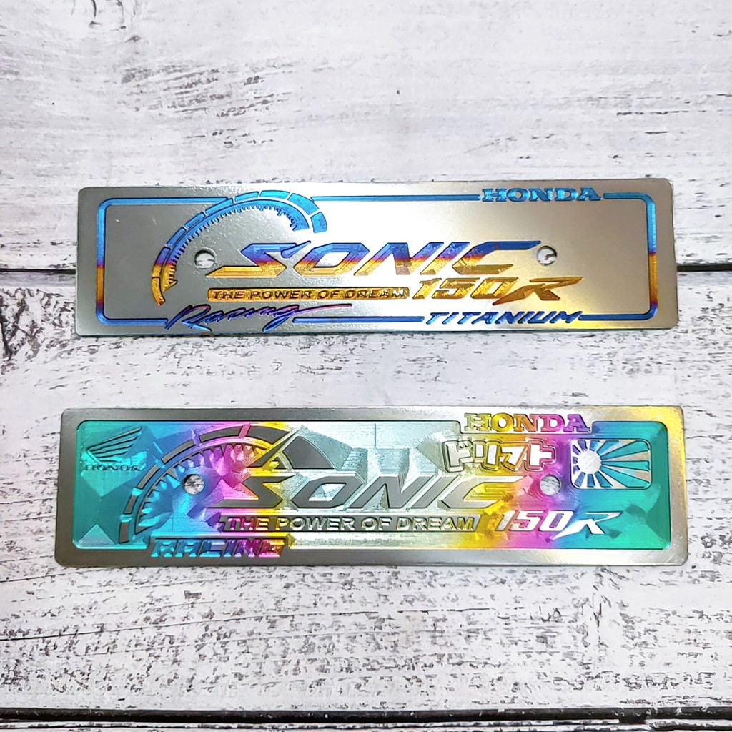 [Name Plate] Sonic nameplate - premium tian Sonic nameplate | Shopee ...