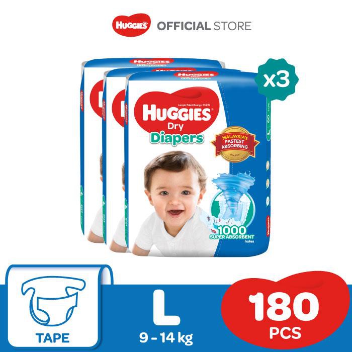 huggies。 [Mum's Club Deal] Huggies Dry Diapers Super Jumbo Pack -L60 (3 ...