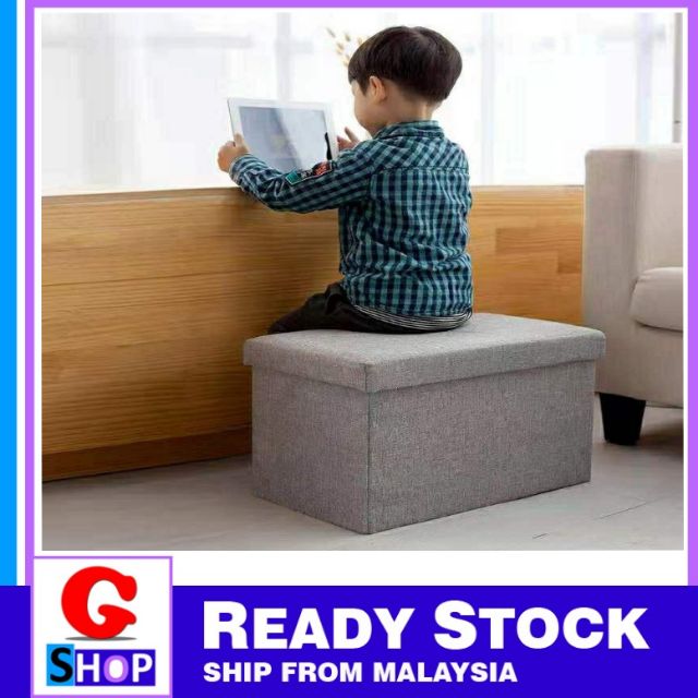 Kerusi tempat simpan barang storage sofa ruang tamu box Kotak Kerusi ...