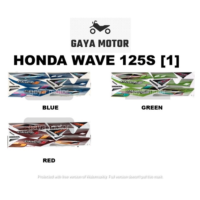 Honda Wave 125S (1) Body Sticker | Shopee Malaysia