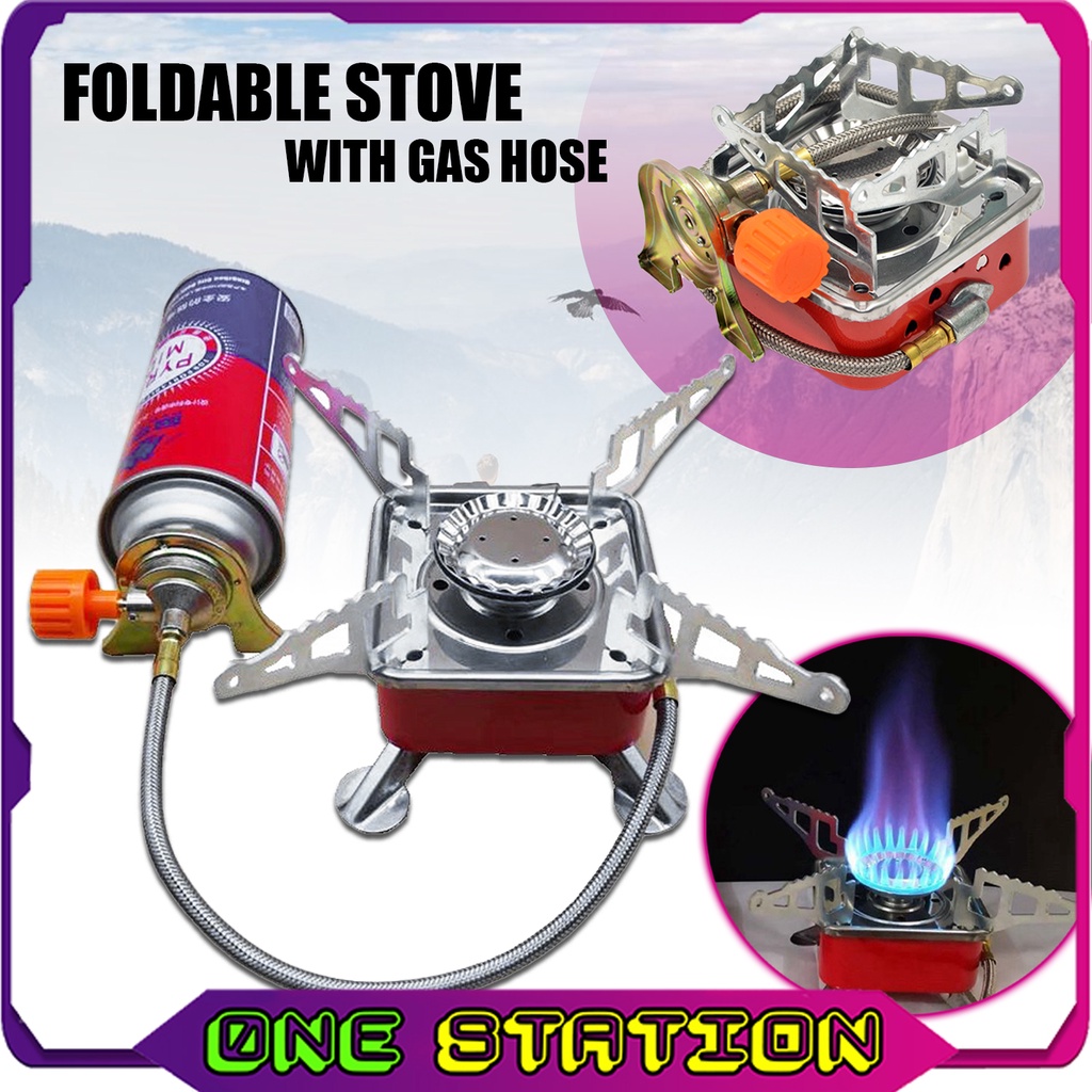 MINI STOVE Mini Gas Stove Camping Stove Burner Outdoor Picnic Gas Stove ...