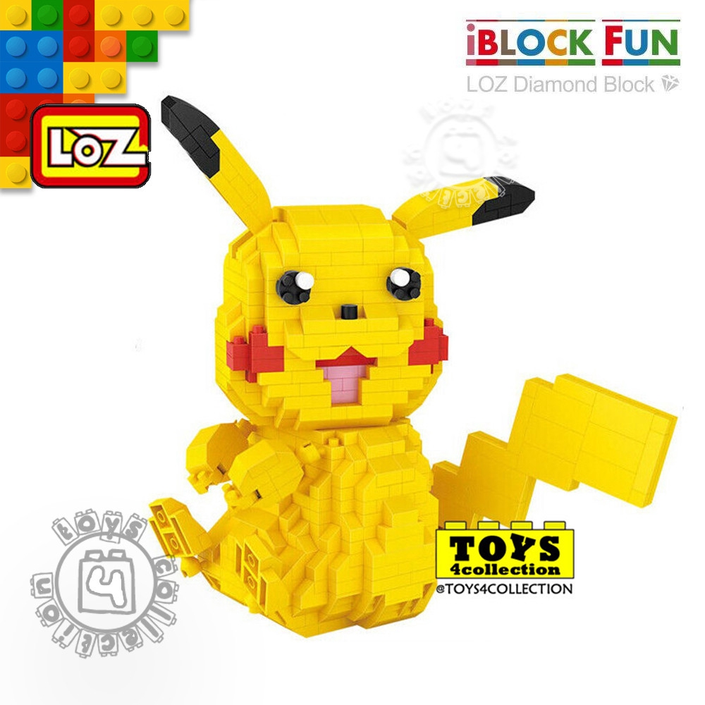 LOZ 9224 Pokemon Pikachu Nanoblock Compatible Microblocks Building ...