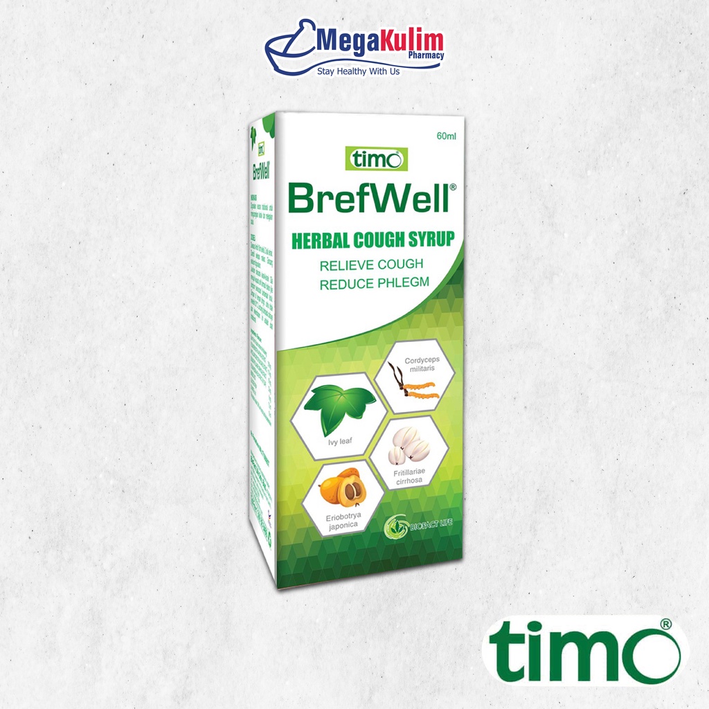Timo Brefwell Herbal Cough Syrup 120mL | Shopee Malaysia