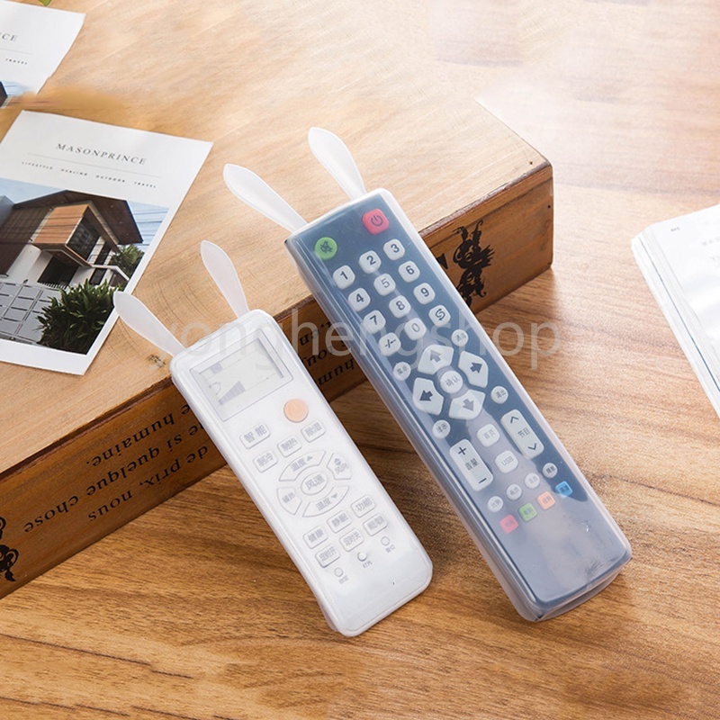 Transparent Cute Silicone Remote Control Protective Cover Holder Air ...