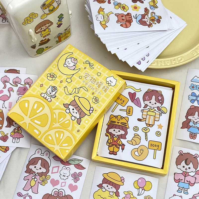 100pcs Sticker Set Sticker Box Stiker Cute Murah Waterproof Sticker ...