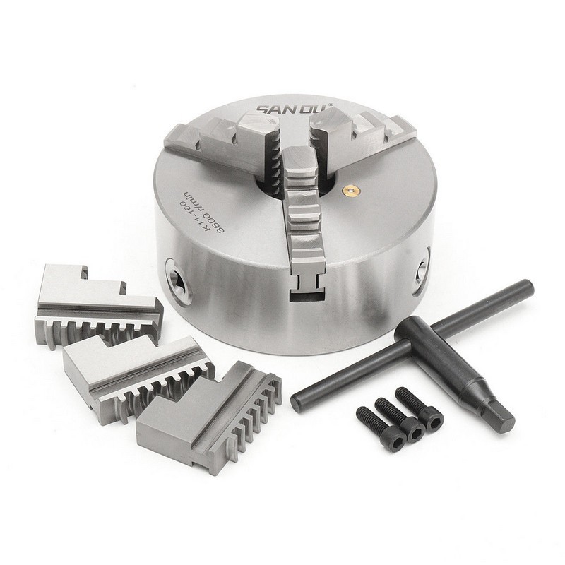 K11-160 Lathe Chuck 6 Inch 160mm 3 Jaw Self Centering Metal Scroll ...