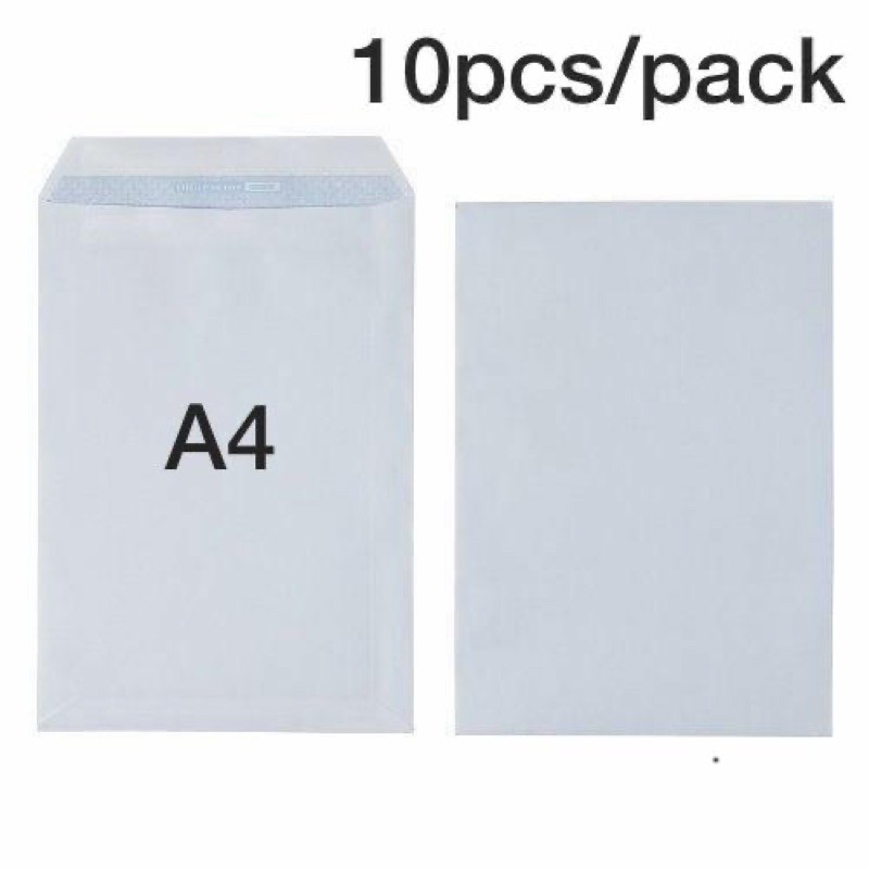 A4 White Envelope (Sampul Surat) - 10 pcs/pack | Shopee Malaysia