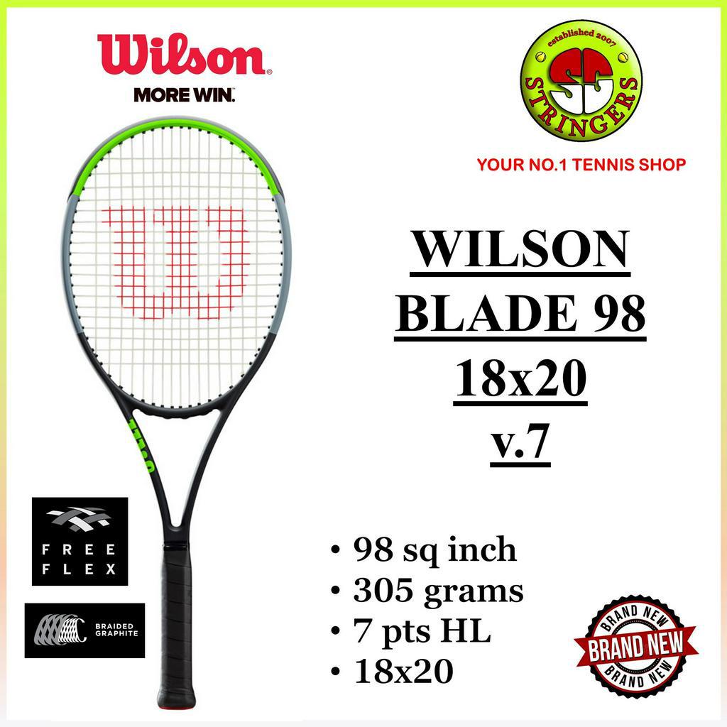 Wilson Blade 98 18x20 v7 Tennis Racket | Shopee Malaysia