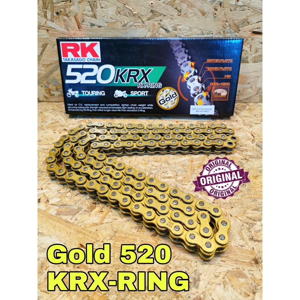 RK Gold Chain 520 X-ring Xring Rantai Emas KRX-RING KRX Universal 100% ...