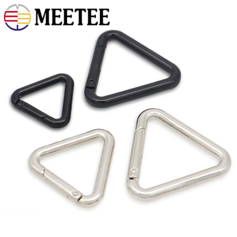 1Pc Metal Triangle Ring Snap Buckle Connector Keyring Hook Bag Strap ...