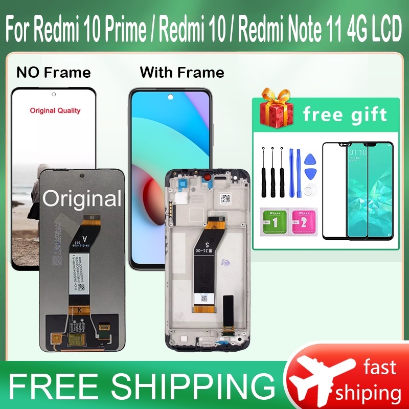 Original For Xiaomi Redmi 10 21061119AG Redmi 10 Prime 21061119BI LCD ...