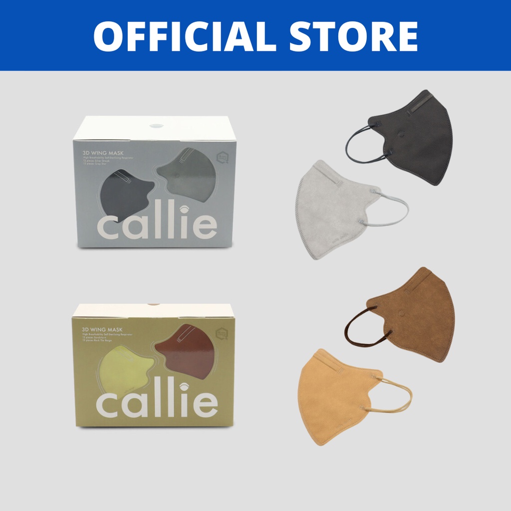 Callie 3D Wing Mask Antibacterial Self-sterilising 24 pcs | Shopee Malaysia