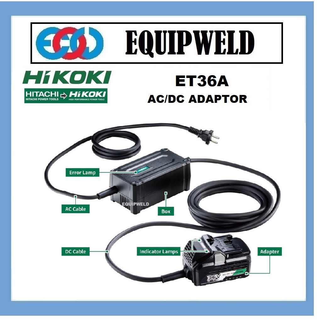 HIKOKI HITACHI ET36A AC/DC ADAPTOR (ACDC ADAPTER) POWER SOURCE ...