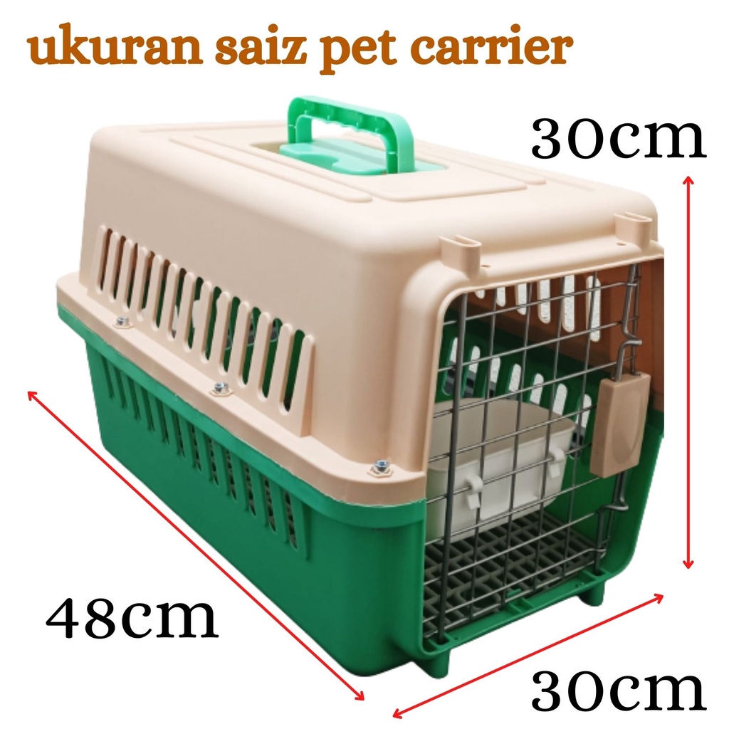Pet Carrier Cat Carrier Sangkar Kucing Dog Carrier Pet Cage Carrier ...
