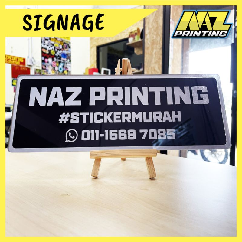 Signage Acrylic Produk / Lot Kedai | Shopee Malaysia