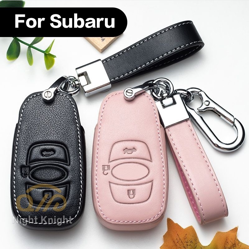 NEW Genuine Leather Car Key Case Protection Cover For Subaru XV ...