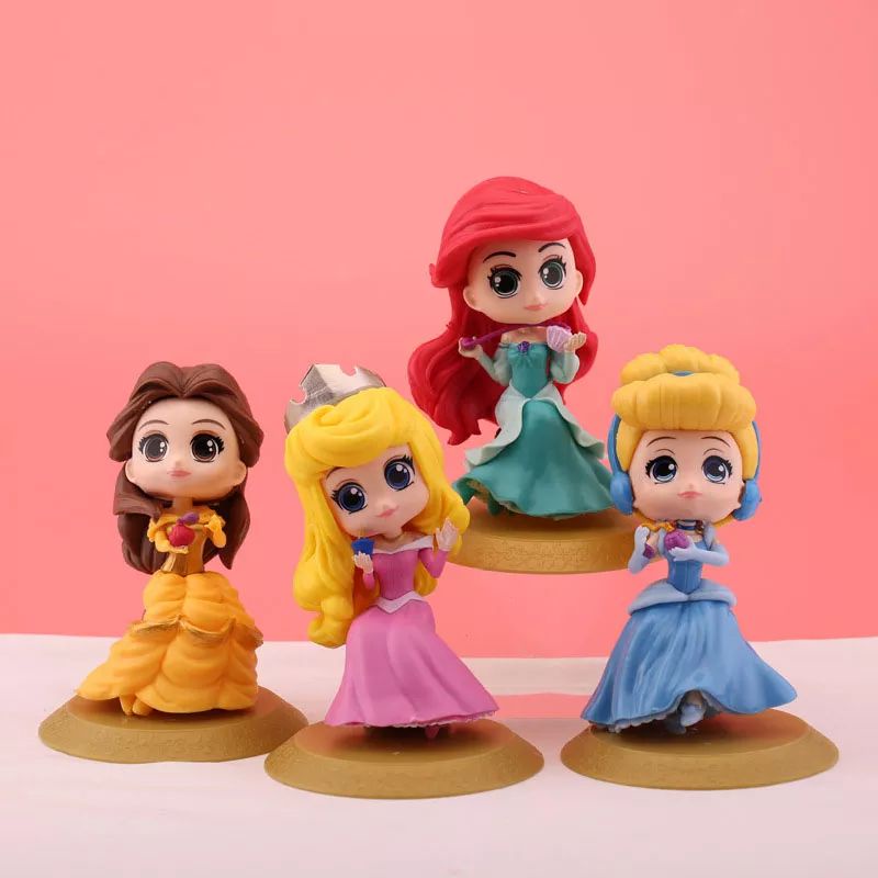 Princess Figures Princess Aurora Alice Cinderella Set of 4 Pcs | Shopee ...