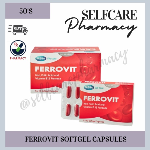 (50'S) MEGA FERROVIT IRON/FOLIC ACID/VITAMIN B12 | Shopee Malaysia