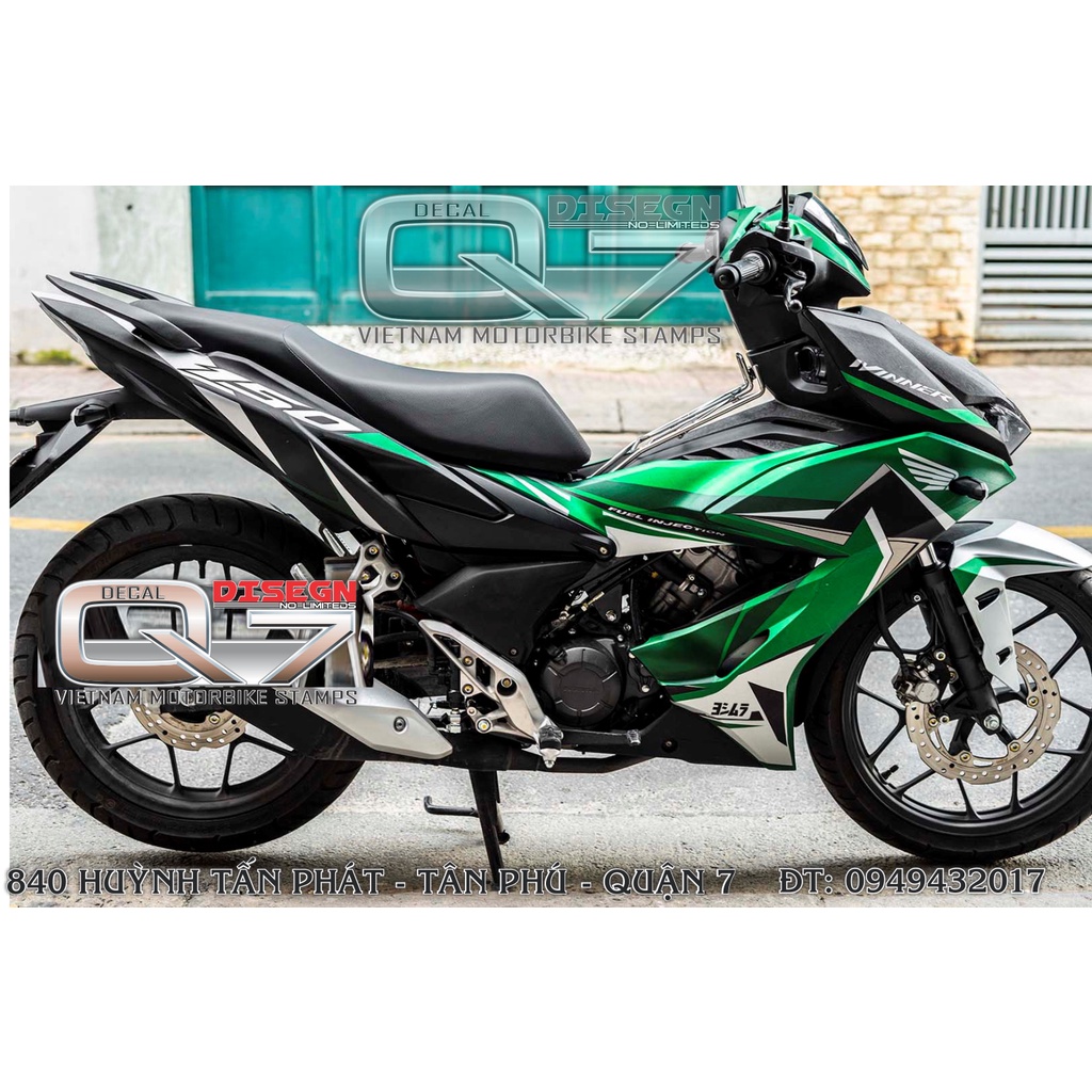 Winner X BLUE SILVER BLACK REMOVABLE STAMP | Shopee Malaysia