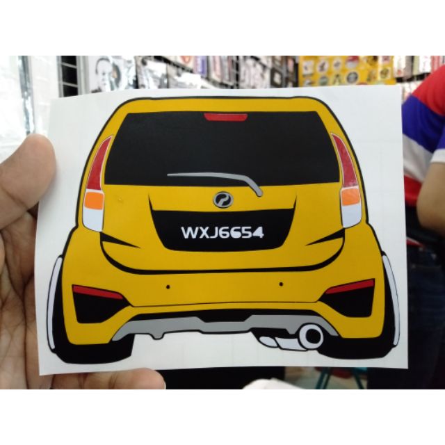 STIKER KERETA PERODUA MYVI KUNING | Shopee Malaysia