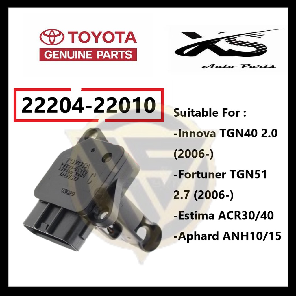 (100%GENUINE) Toyota Camry Acv30 Wish Estima Acr30 Altis Vios NCP92 / 93 Innova /Air Flow Sensor ...