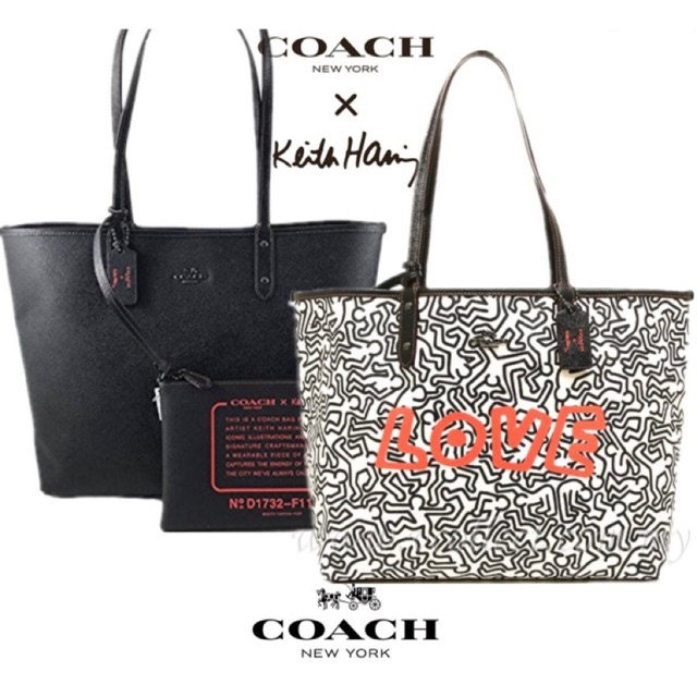 COACH X Keith Haring 2in1 tote bag RM699 ORIGINAL COACH (OC) | Shopee ...