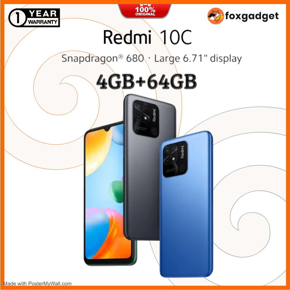 Xiaomi Redmi 10A / Redmi 9C/ Redmi 10c/ Redmi 9A (2GB + 32GB) / 100% ...