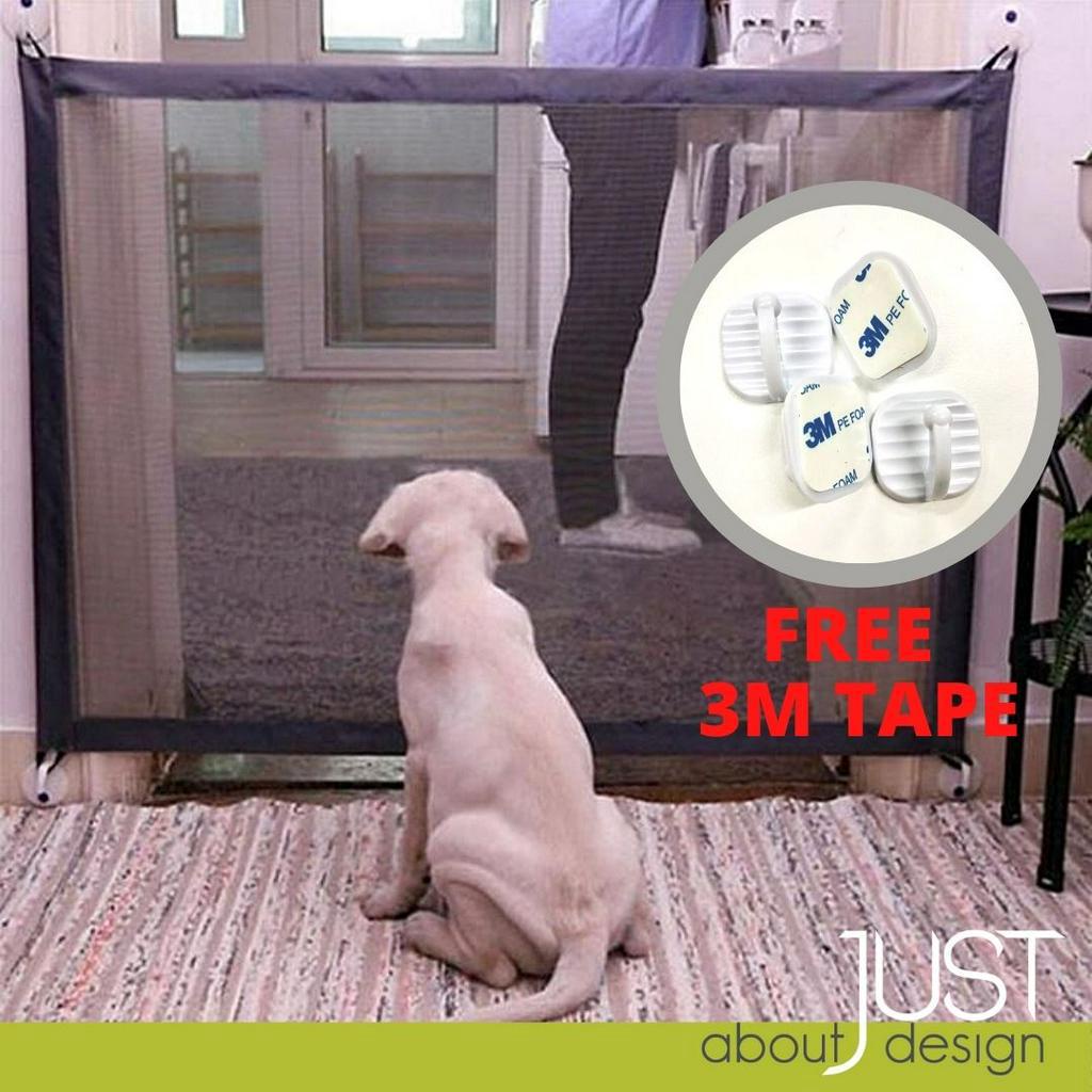 Pagar Jaring Puppy Cat Home Railing Isolation Safety Gate Portable ...
