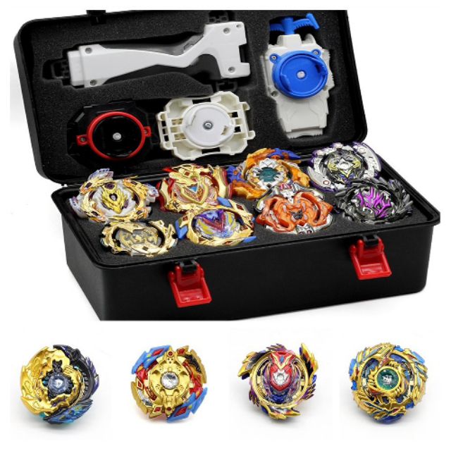 New Beyblade Burst Bey blade Toy Metal Funsion Beyblade Set Storage Box ...