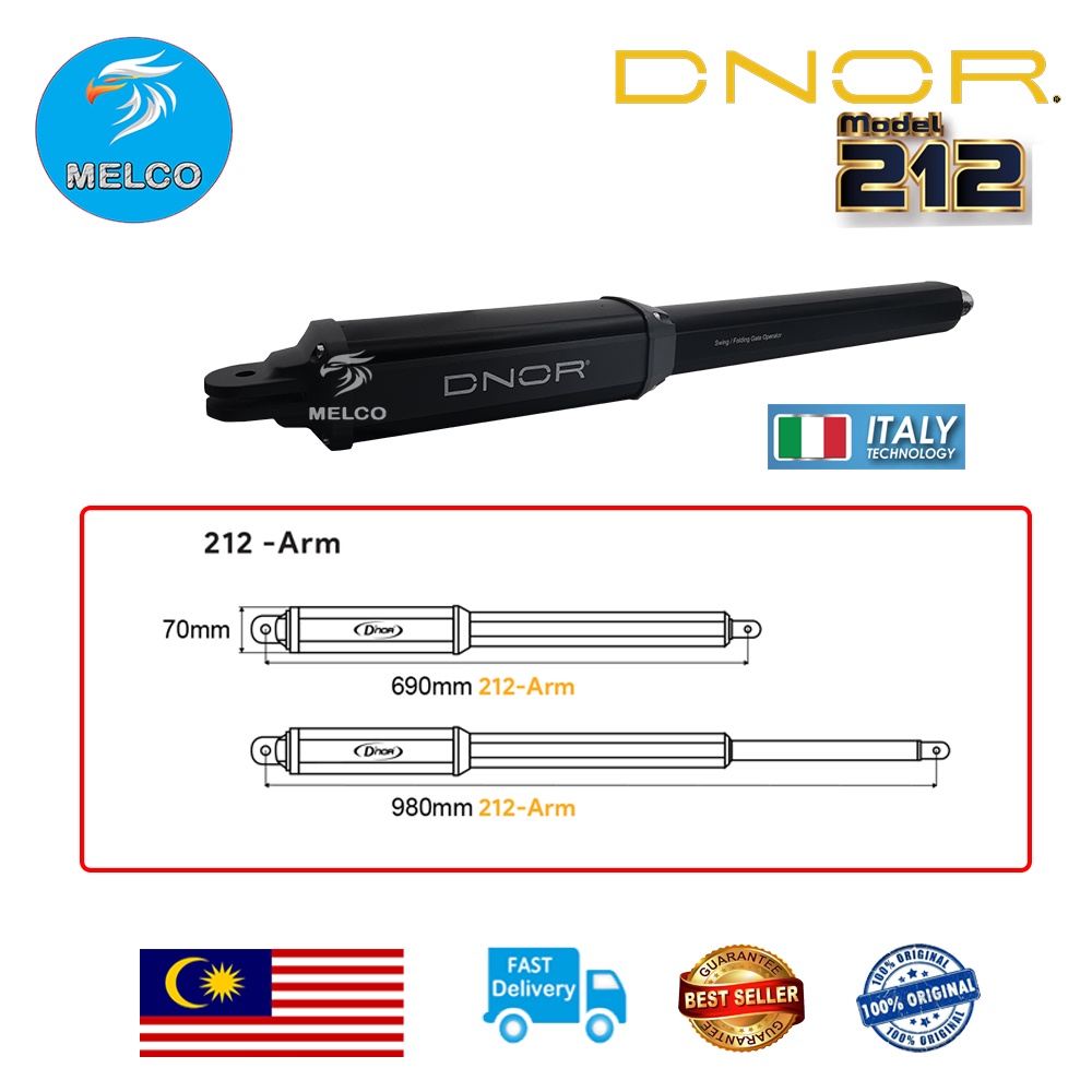 Original remote DNOR 212 SWING AND FOLDING ARM AUTO GATE SYSTEM HEAVY ...
