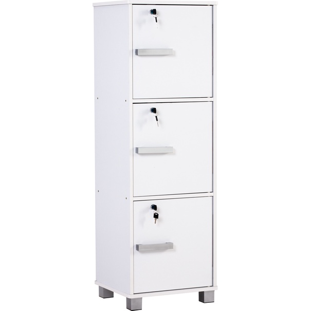 KTY DIY 3 Compartment Shelf with Lock /Utility Shelf/Book Rack/Storage ...