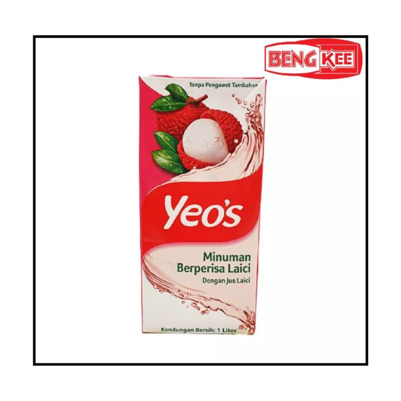 Beng kee🔥Yeos 1 liter laci Minuman🔥荔枝盒水 | Shopee Malaysia