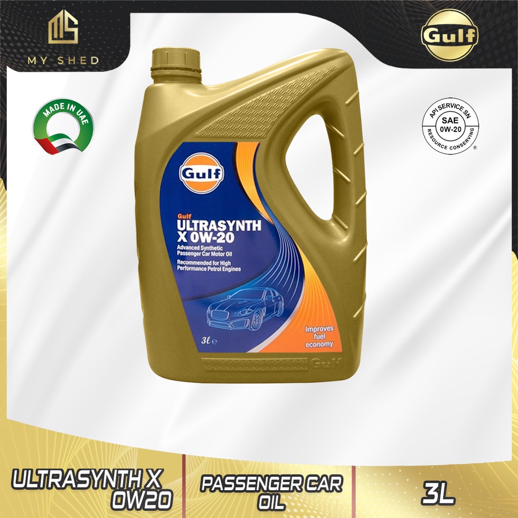 GULF UltraSynth GDI 0W-20 (3L/4L) - Advanced Fully Synthetic Passenger ...
