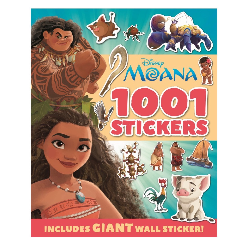 Disney Princess Moana 1001 Stickers Book (Activity Book) | Shopee Malaysia