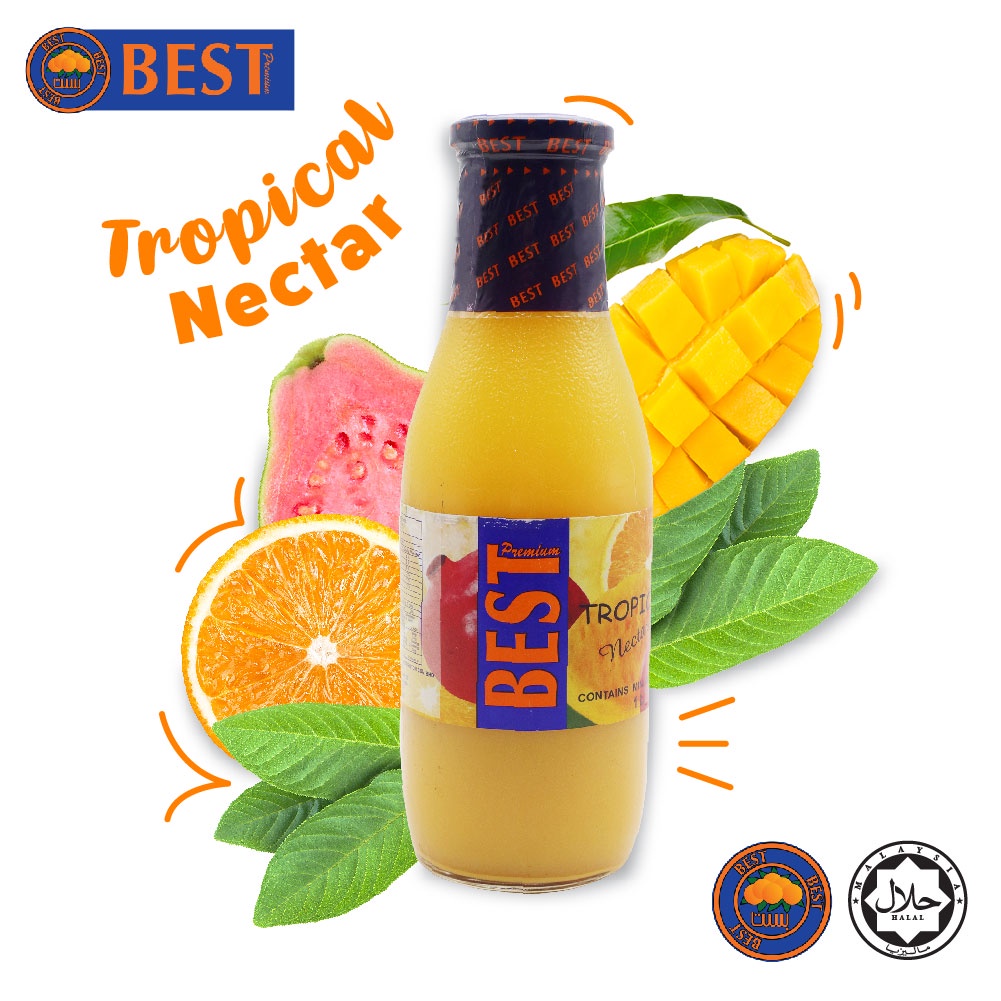 BEST PREMIUM JUICE TROPICAL NECTAR FLAVOUR 1 LITRE | Shopee Malaysia