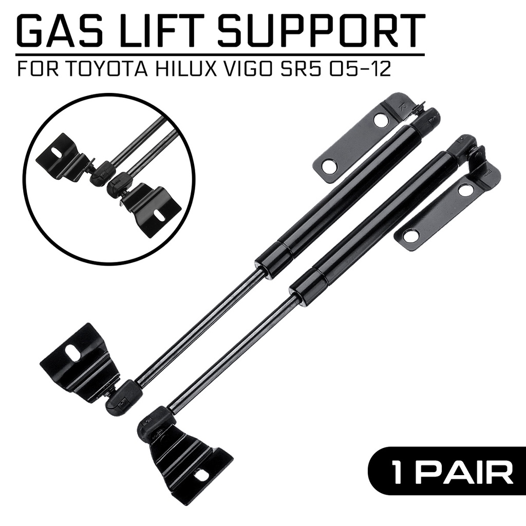 2pcs Car Front Engine Cover Bonnet Hood Shock Lift Strut Bars Support