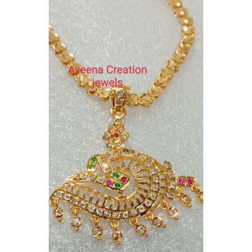 Sangu Pendent with 24inch gold plated( not916) | Shopee Malaysia