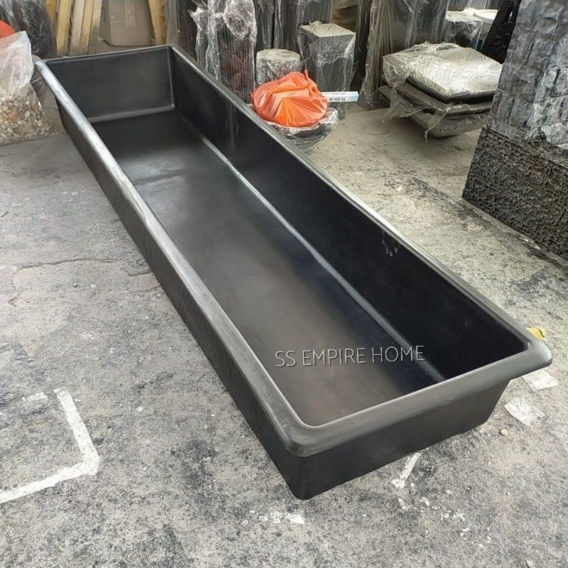 NEX 8 x2x1 Black Fiberglass Fish Tank Water Pond Aquarium Premium Heavy ...