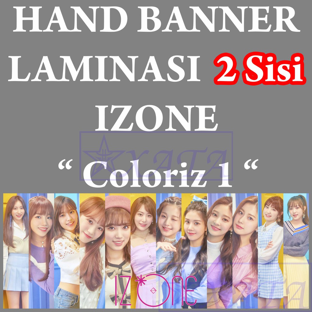 Izone Full Member Kpop Lamination Hand Banner | Shopee Malaysia