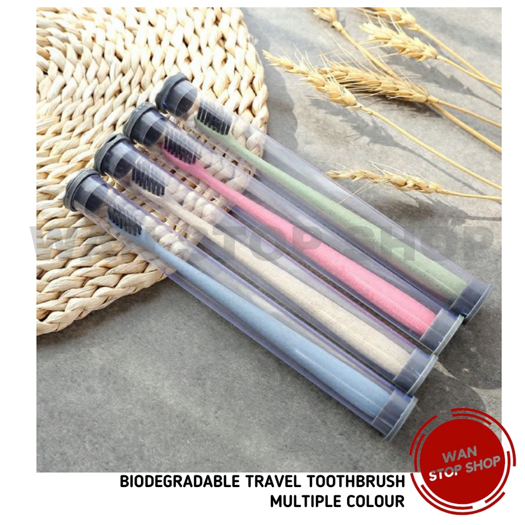 Biodegradable Travel Toothbrush Made From Wheat Straw Eco-Friendly ...