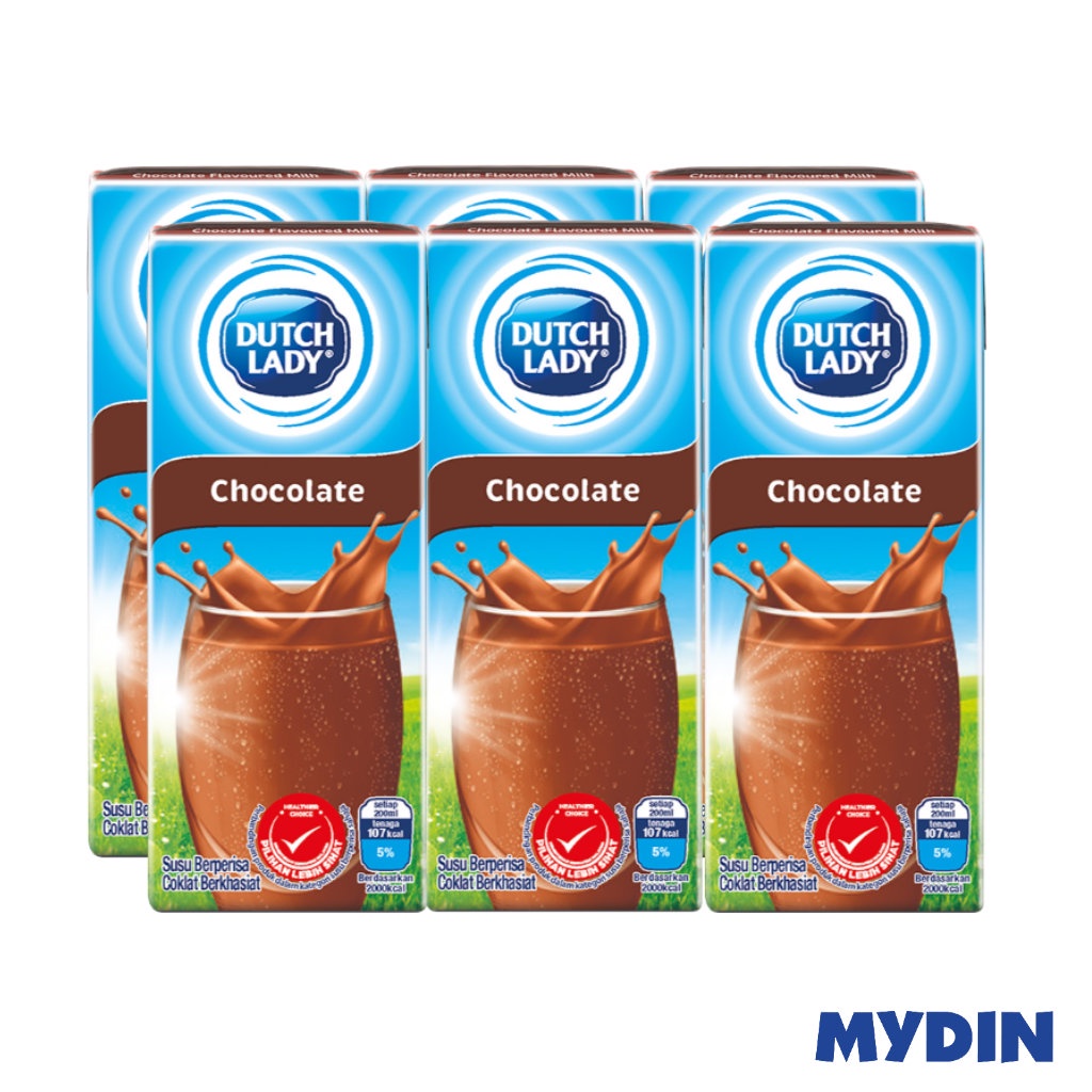 Dutch Lady Pure Farm Chocolate UHT Milk (6 x 200ml) | Shopee Malaysia